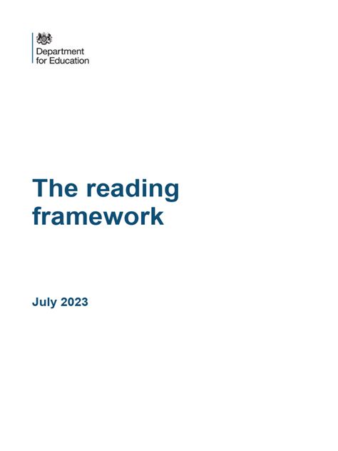 The Reading Framework Pdf Phonics Reading Comprehension