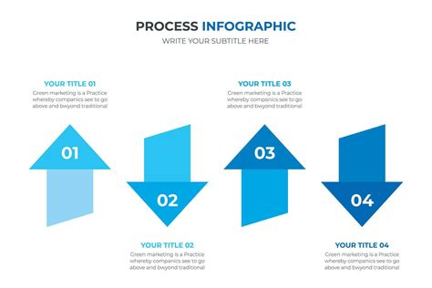 flow chart 4 step infographic design vector 27267957 vector art at vecteezy