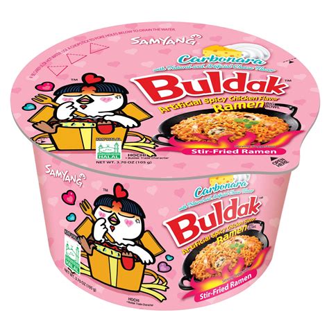 Samyang Carbo Buldak Hot Chicken Flavor Ramen Big Bowl Easy To Cook Asian Noodles Cup