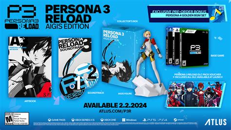 Persona 3 Reload Limited Edition Includes Aigis Figure Siliconera