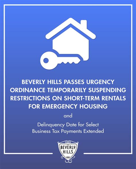 Bh Suspends Short Term Rental Restrictions With Urgency Ordinance