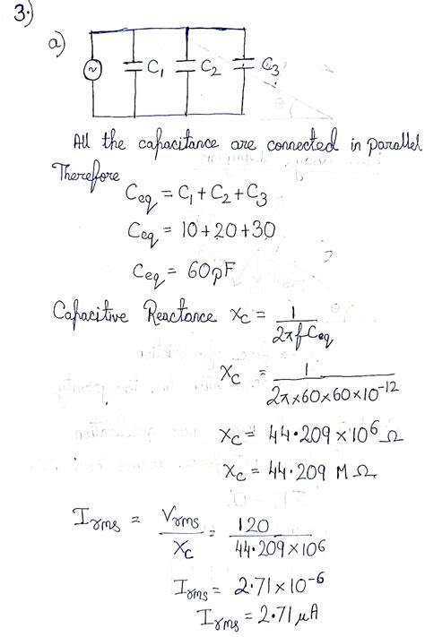 [solved] find the total inductive or capacitive reactance for each of