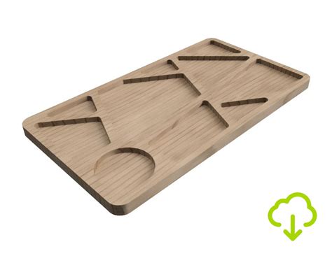 Cnc Router File Charcuterie Board Tray Serving Tray 3d Model Etsy