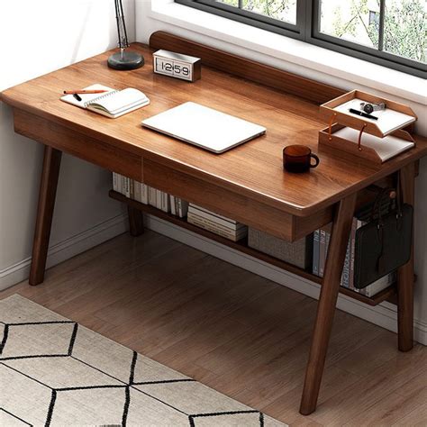 Bokni Desk Home Office Workstation Computer Desk Mid Century Modern