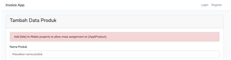 Membuat Aplikasi Invoice Laravel 5 7 2 Manajemen Produk Daeng Web