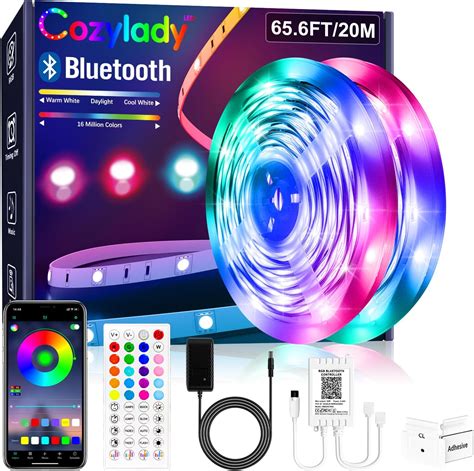 20m Bluetooth LED Light Strip Inscrok LED String Lights LED Strips Light Controlled By Smart