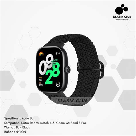 Jual Strap Redmi Watch 4 Xiaomi Smart Band 8 Pro Bahan Nylon Tali Pengganti Xiaomi Mi Band 8