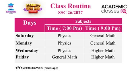 Ssc 2026 Final Revision Test Paper Solving Course Physics General Math Higher Math