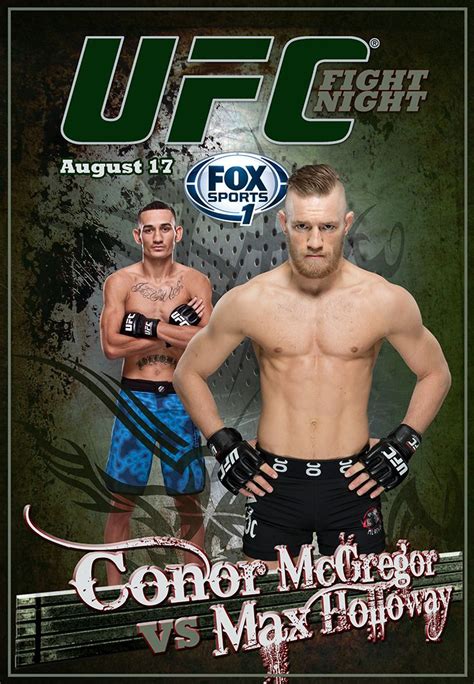 My Submission For The Ufc Conor Mcgregor Vs Max Holloway Poster