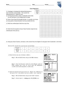 AP Statistics Linear Regression Worksheet