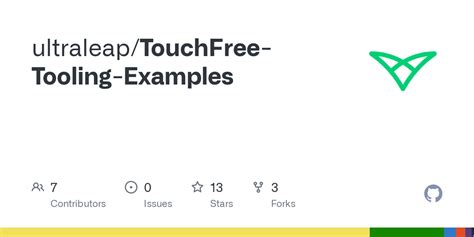 Touchfree Tooling Examples Examples Unity Assets Touchfree Tooling Examples Quick Start Example