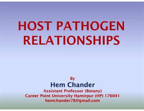 32 Host Pathogen Relationship Pdf