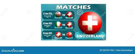 Schedule Of Matches Of The Swiss National Team In The Final Stage Of