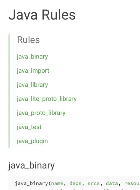 documentation for certain rules is missing · issue 6619 · bazelbuild bazel · github