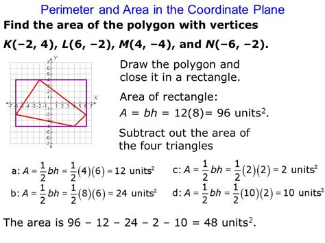 How To Find The Area Of A Rectangle With Given Vertices At Joseph