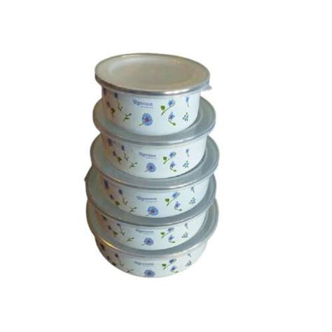 Комплект емайлирани съдове за храна с капак Emag Bg