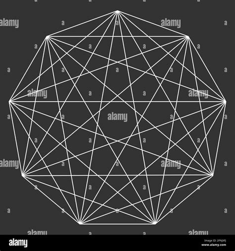 Interlocking Interconnect Polygon Shape Elemenet Stock Vector Illustration Clip Art