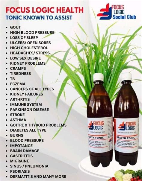 Herbal Remedies And Resins Focus Logic Herbal Blend And Health Tonic
