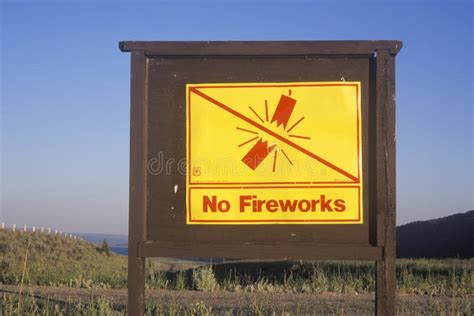 No Fireworks Sign Stock Image Image Of Warnings Communications 26285223
