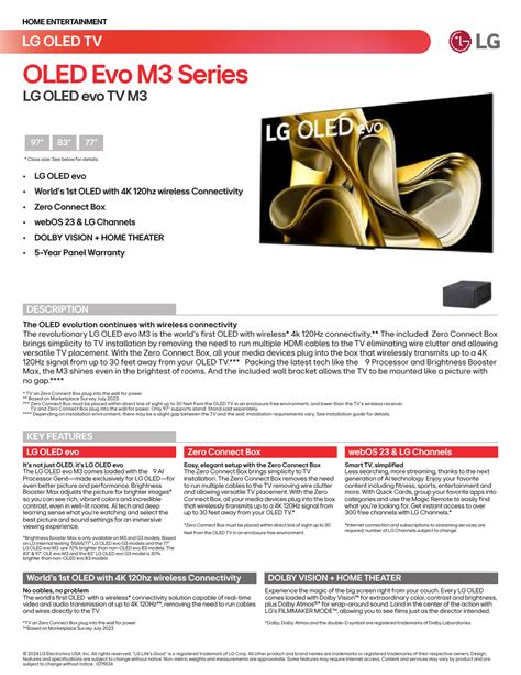 Lg Signature 97 Class M3 Series Oled Evo 4k Uhd Smart Tv Best Buy