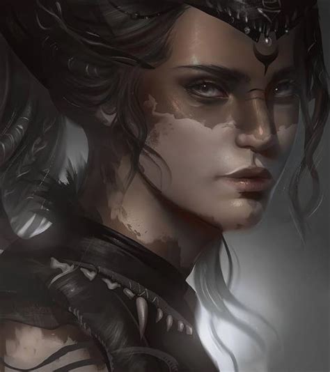 زن جنگجو در لباس روباه نقاشی دیجیتال 1384968