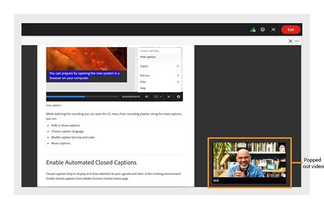 Pop Out Video From Video Pod