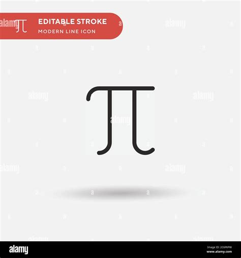 Pi Simple Vector Icon Illustration Symbol Design Template For Web