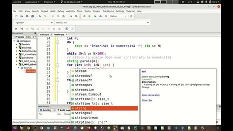 Fondamenti Programmazione 2 Lezione 05 Array Parte 4 Esercizio Youtube