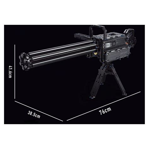 Cyber Walker Minigun Vulcan Cannon Electric Building Block Kit Black