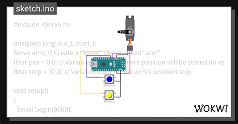 Two Buttons Controlled Servo And Button Control Wokwi Esp32 Stm32