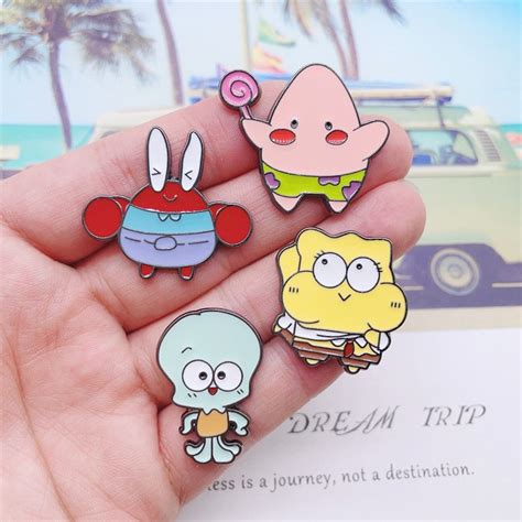 Spongebob Squarepants Squidward Chibi Enamel Pin Distinct Pins