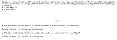 Solved What Is The Volatility Standard Deviation ﻿of A