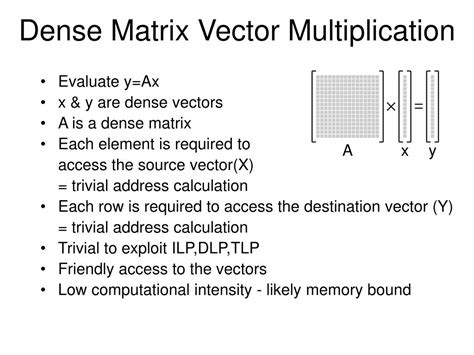 Ppt Tuning Sparse Matrix Vector Multiplication For Multi Core Smps Paper To Appear At Sc07