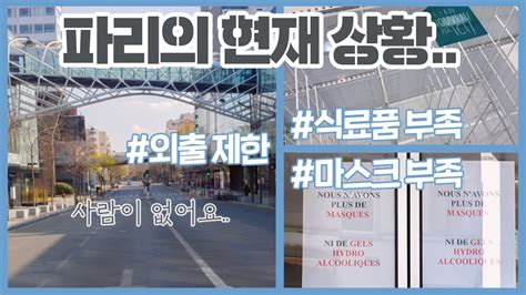 🇫🇷 코로나 19가 강타한 프랑스 파리의 현지상황 파리 N년차 거주자가 느낀 프랑스의 코로나 대응 분위기는 Youtube