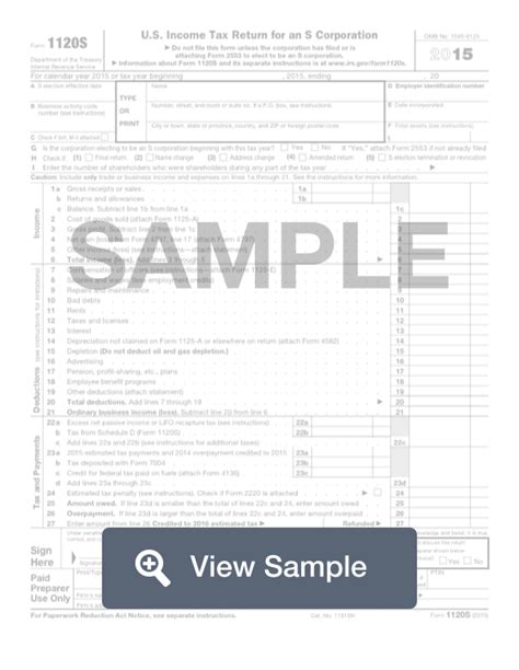 2024 Form 1120s S Corporation Tax Return Fill Out Online Pdf Formswift