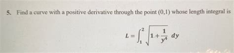 Solved Find A Curve With A Positive Derivative Through Chegg