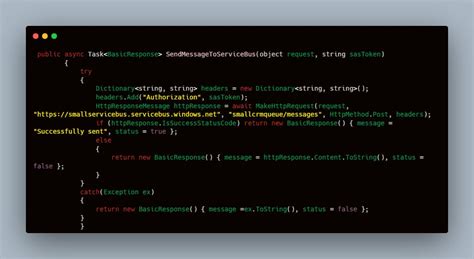 Send Message To Azure Service Bus Queue Using Rest Api