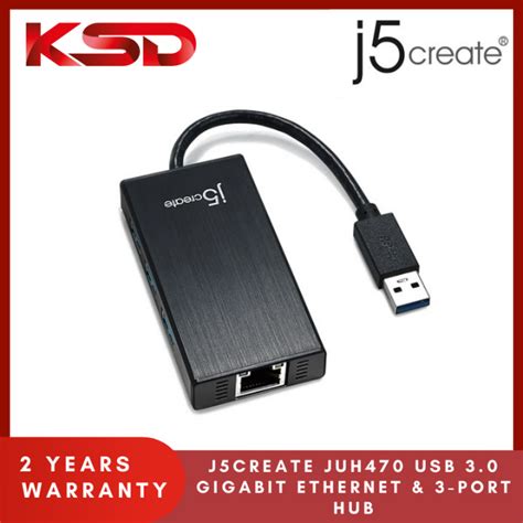 J Create J Create JUH USB Gigabit Ethernet Port HUB Lazada