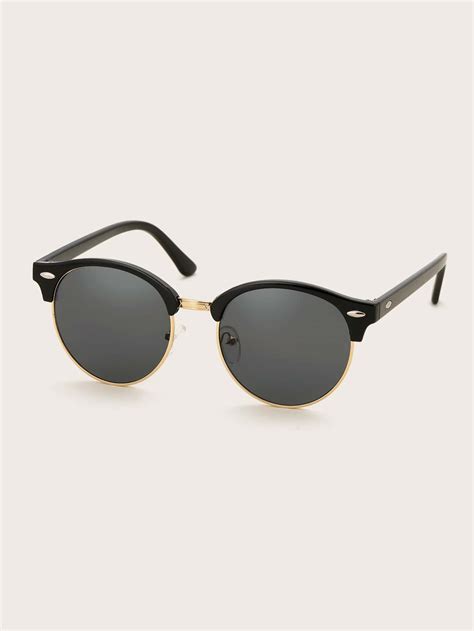 Shein Half Acrylic Frame Sunglasses Bagallery