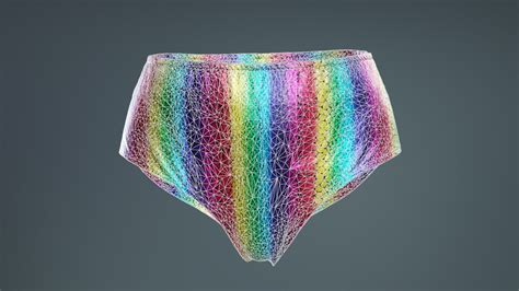 Rainbow Panties Remastered 3d Model Turbosquid 2361903