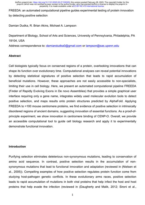 Pdf Freeda An Automated Computational Pipeline Guides Experimental