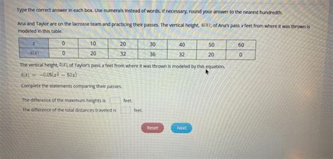 solved type the correct answer in each box use numerals