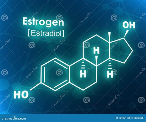 Formula Of Hormone Estrogen Stock Illustration Illustration Of Chemical Feeling 164021186