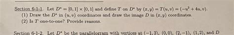 Solved Section Let D And Define T On D Chegg Com