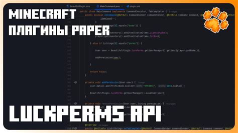 Luckperms Api КАК это ИСПОЛЬЗОВАТЬ Как СОЗДАТЬ ПЛАГИН для Minecraft 25 Youtube