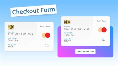 How To Create A Checkout Form For Website Using Html And Css Credit Card Payment Form Youtube