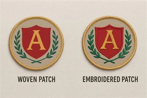 Woven Vs Embroidered Patch Differences Monterey Company