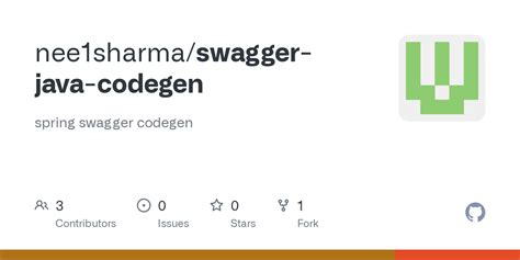 Github Nee Sharma Swagger Java Codegen Spring Swagger Codegen