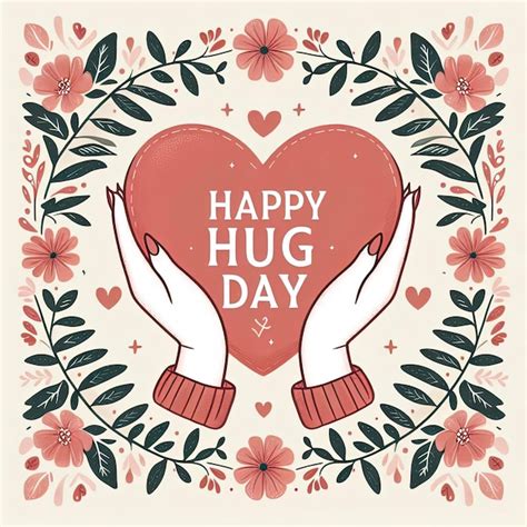 Premium Photo National Hugging Day Happy World Hugging Day January 21