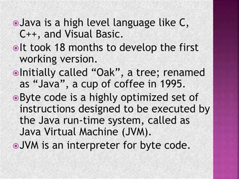 Unit 1 Of Java Part 1 Basic Introduction Akr Pptx